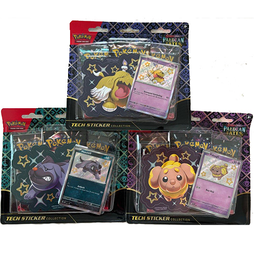 Paldean Fates Tech Sticker Collection – Alle 3 varianten - Yellow ...